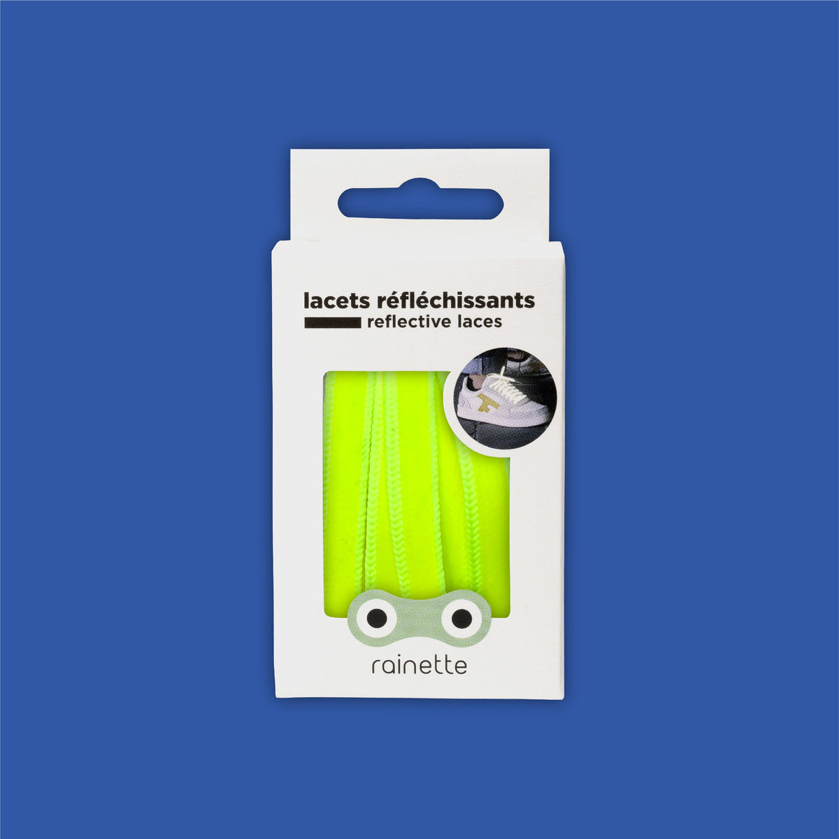 Lacets réfléchissants | jaune fluo - ton sur ton – Rainette